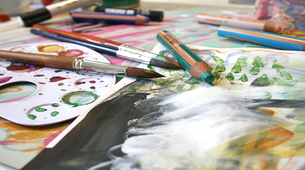 Hier lernst du das intuitives Malen kennen - Atelier Köln